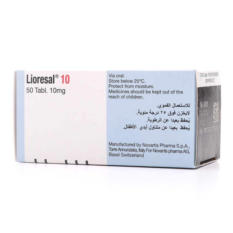 LIORESAL 10 MG 50 TABLETS | Rosh Medical Company